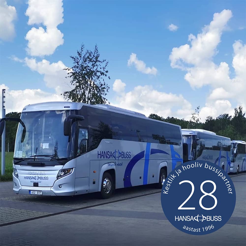 Kindel ja hooliv bussifirma. 28 aastat kogemust.